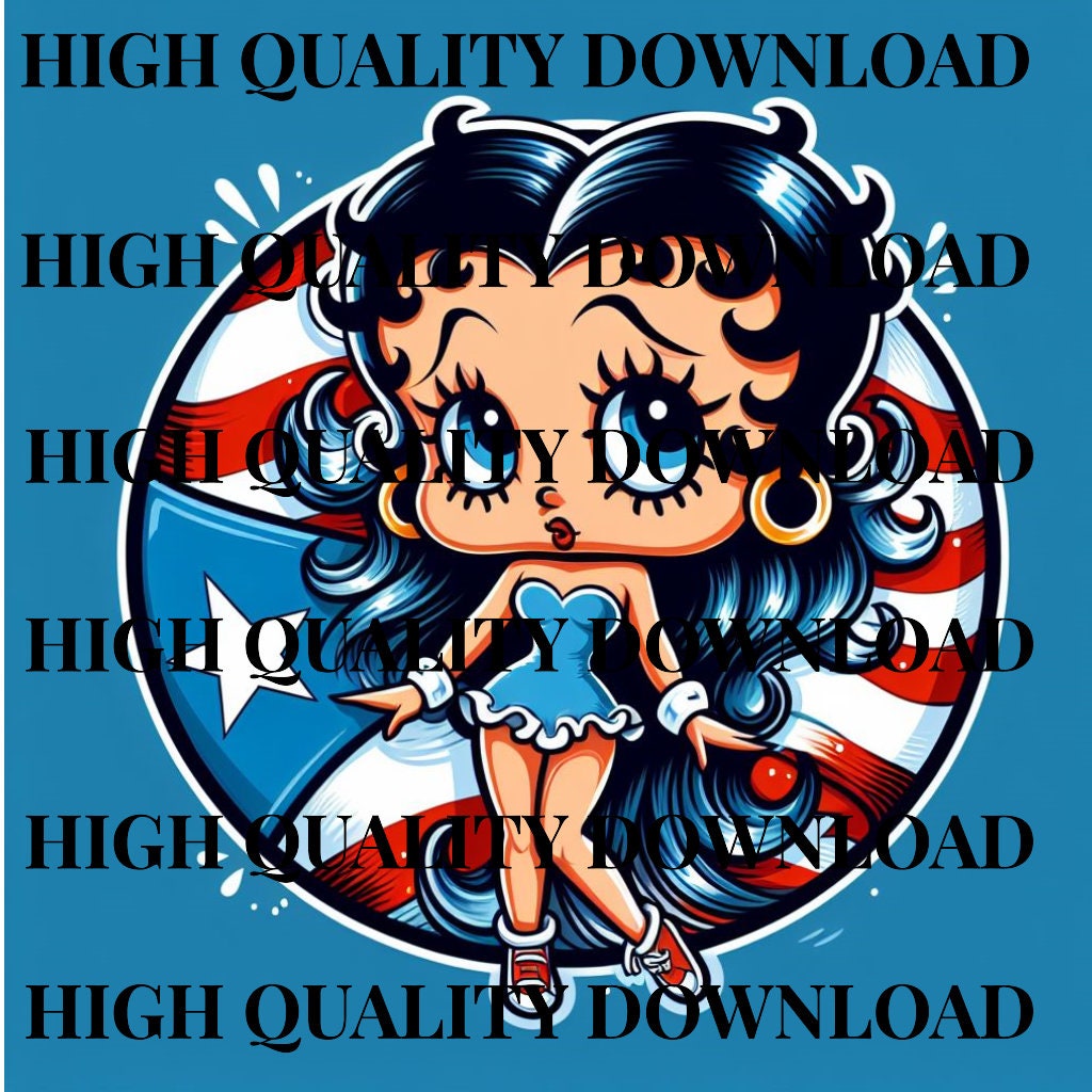 Puerto Rican Betty Boop, Puerto Rican Betty, Betty Png, Female, Girl ...