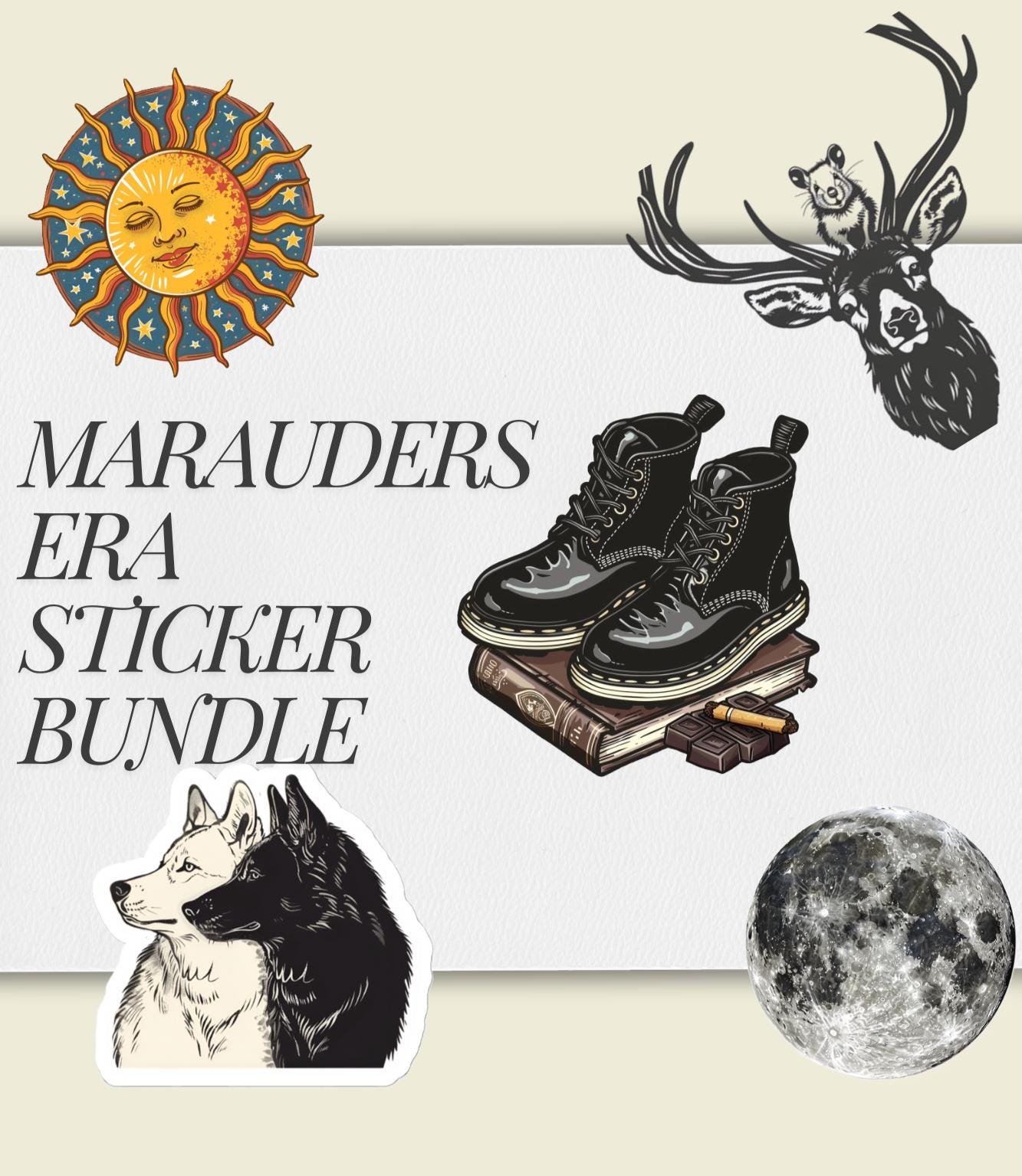 Stickers Bundle (5 Pieces) Marauders Era - Etsy