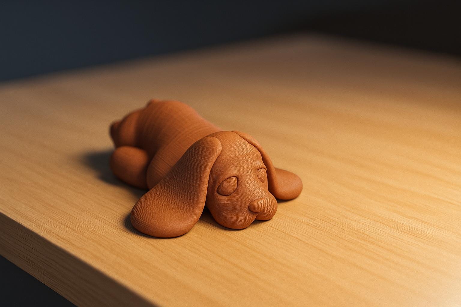 3D Cute Laying Dog STL File, 3D Cute Dog Printing File, Cute Laying Dog ...