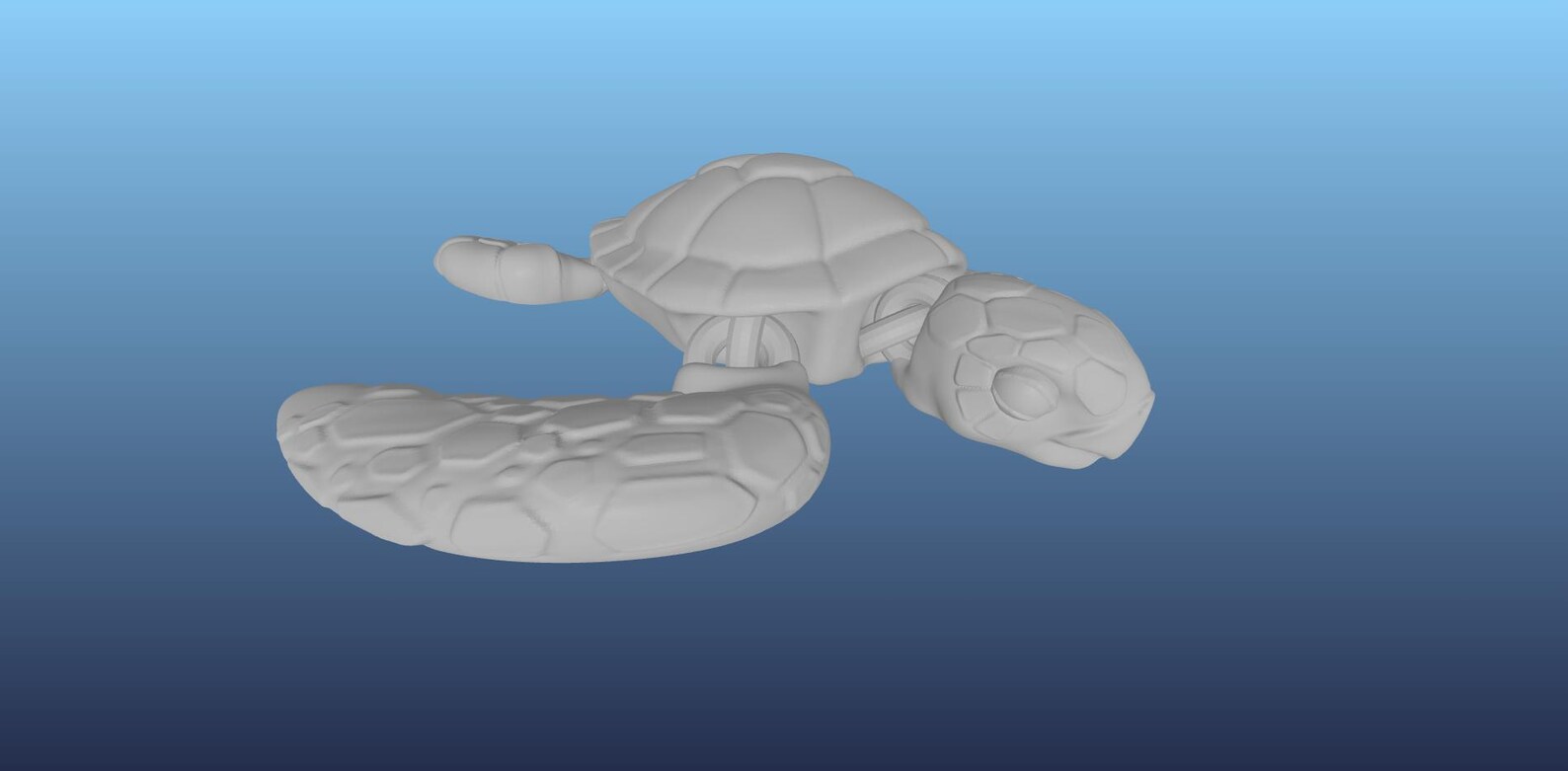 3D Flexible Sea Turtle STL, Cute Seat Turtle STL File, Caretta Caretta ...