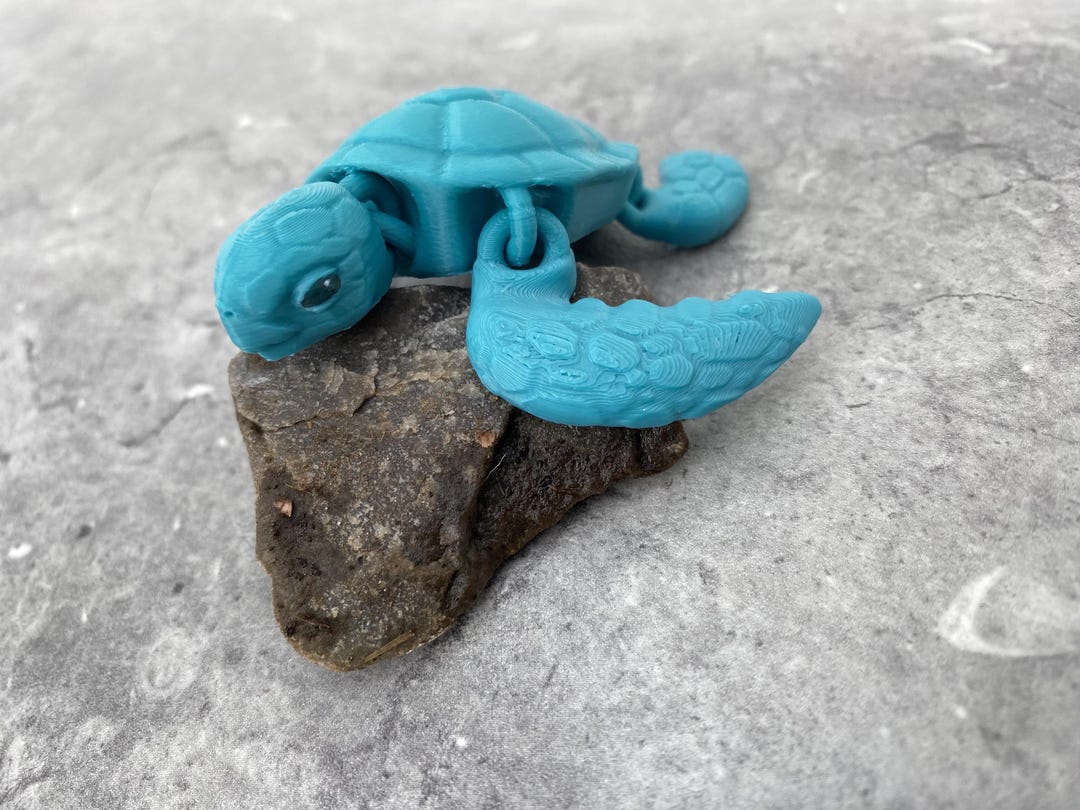 3D Flexible Sea Turtle STL, Cute Seat Turtle STL File, Caretta Caretta ...