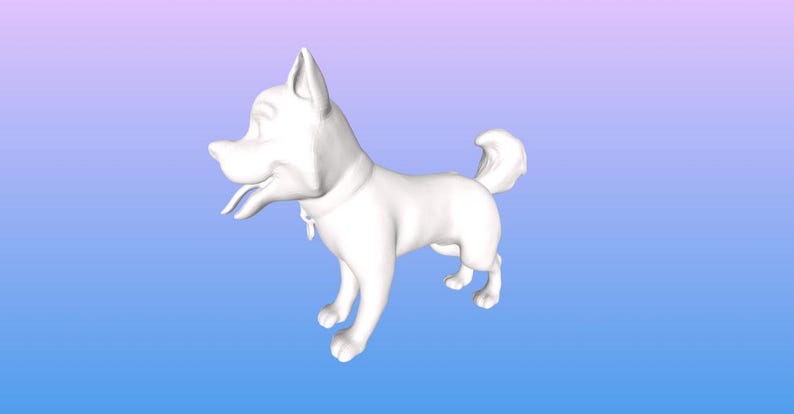 3D Cute Dog STL, 3D Sweet Dog STL File, 3D Cute Puppy Printing File, 3D ...
