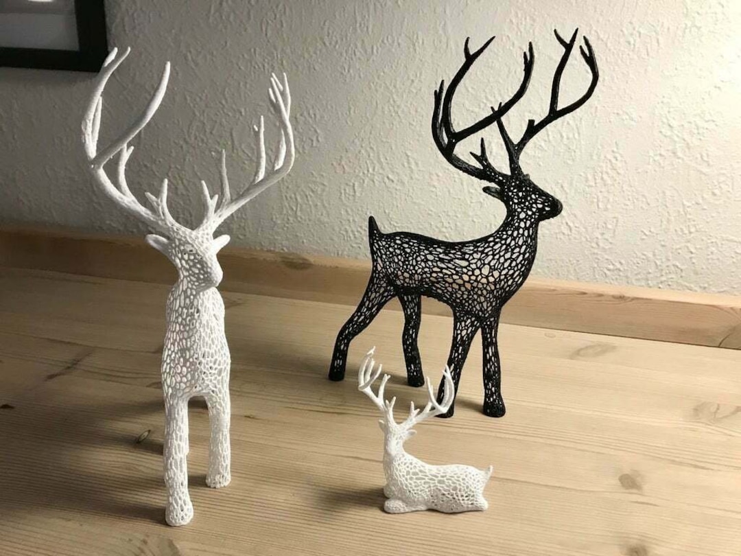 3D Deer Print File, 3D Cute Deer STL, Deer Decor STL File, Laying Deer ...