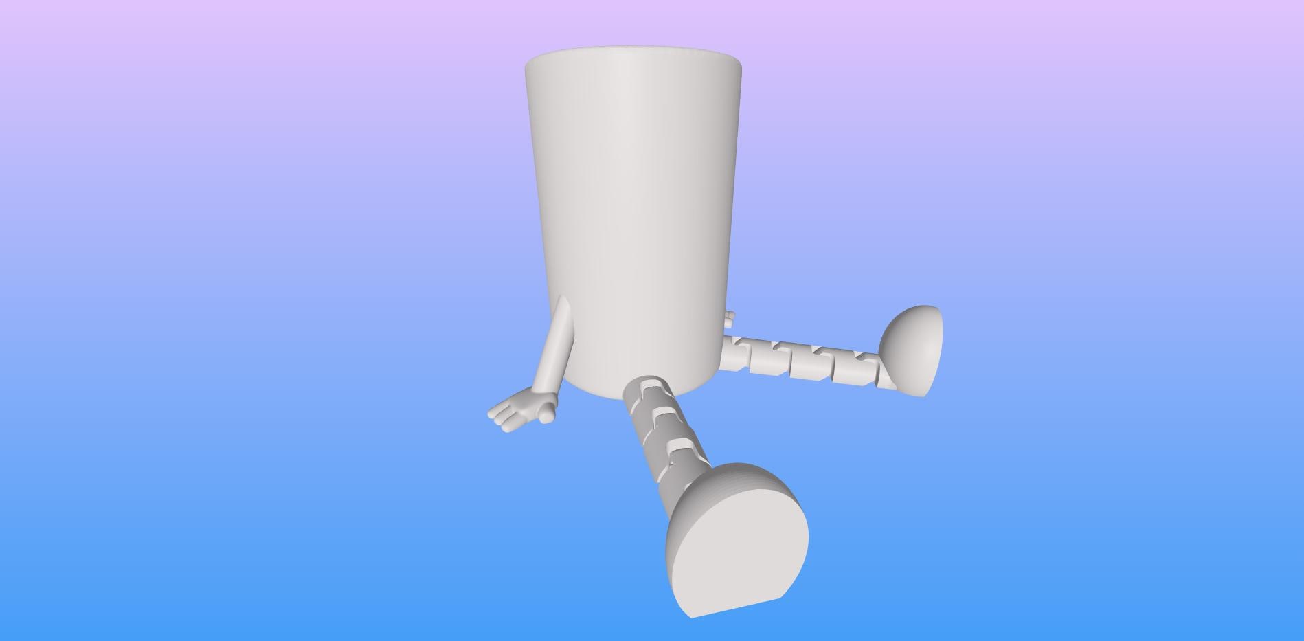 Funny Pencil Holder With Legs STL File: 3D Print File - Etsy