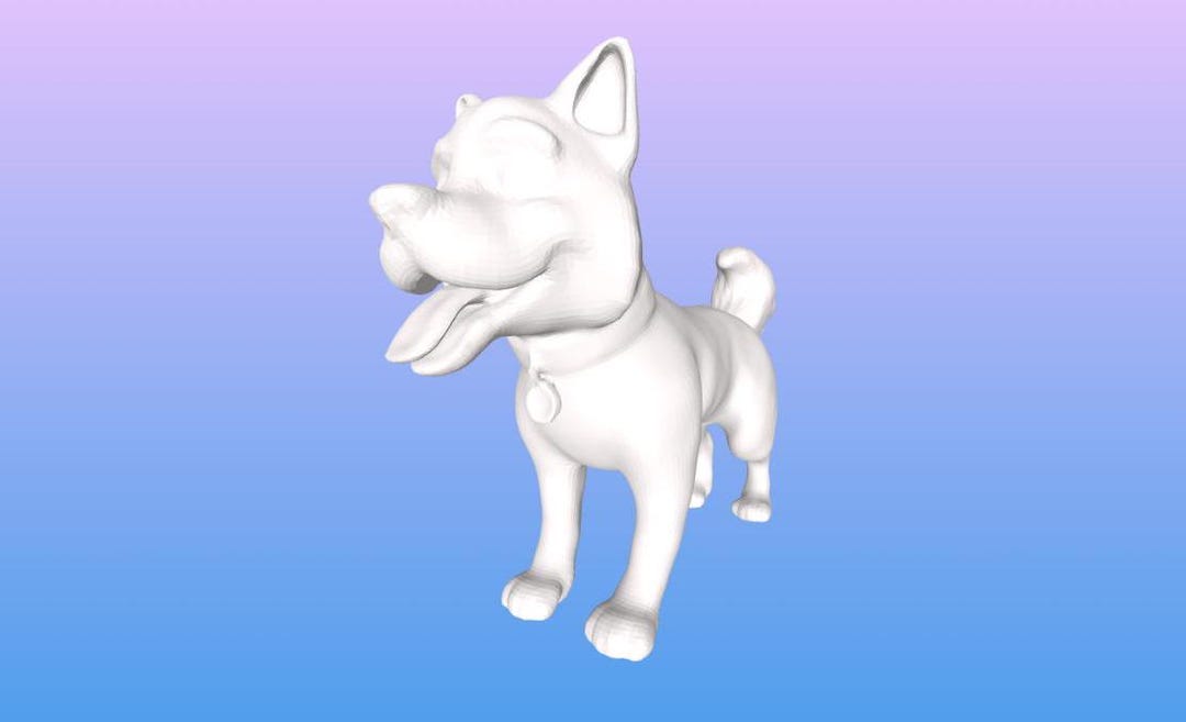 3D Cute Dog STL, 3D Sweet Dog STL File, 3D Cute Puppy Printing File, 3D ...