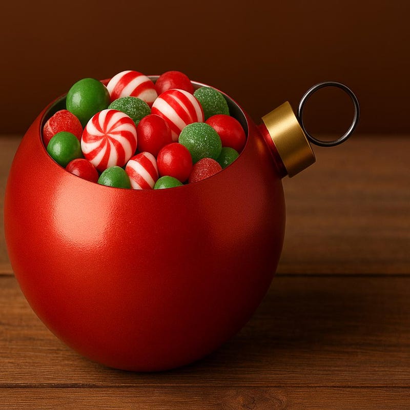 Christmas Candy Bowl Gold - Etsy