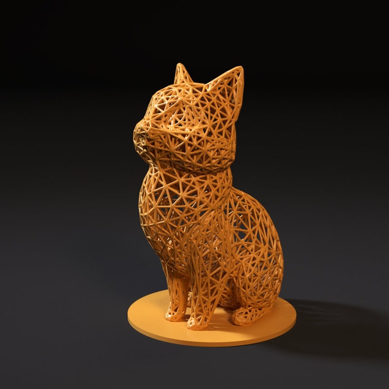 3d Printed Cat Desktop - Etsy