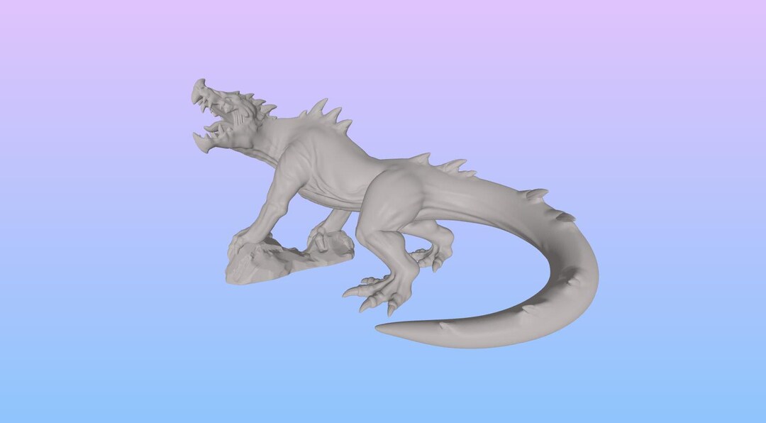 3D Reptile STL File, 3D Huge Reptile Printing, Home Decor, Gift for ...