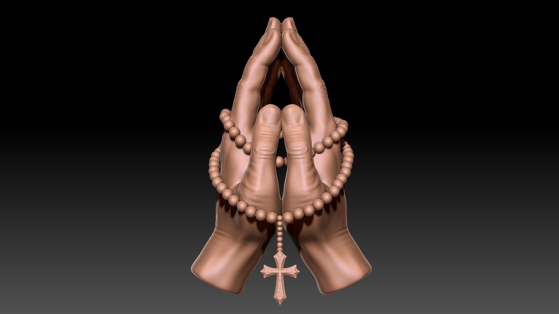 3D Praying Hands Print File, 3D Praying Hands STL, Praying Hands ...