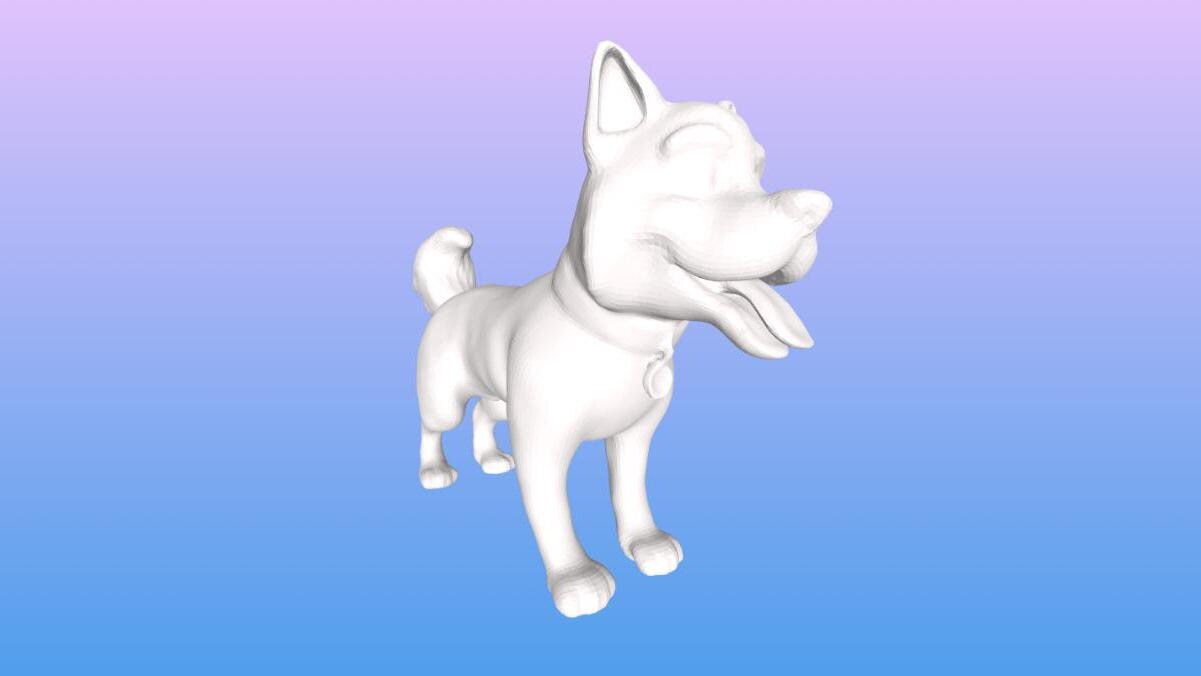 3D Cute Dog STL, 3D Sweet Dog STL File, 3D Cute Puppy Printing File, 3D ...