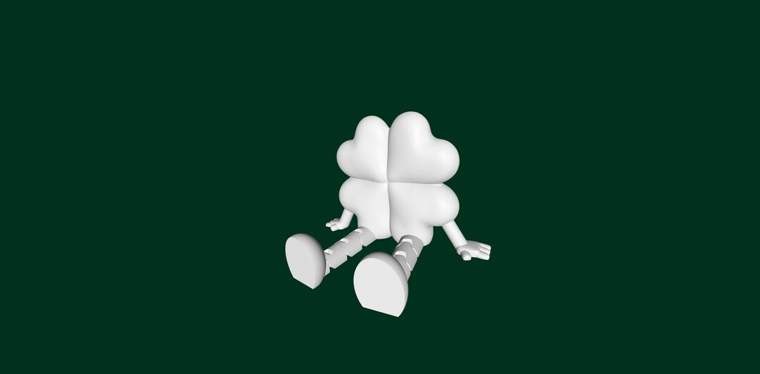 3D Flexible Shamrock STL File, Gift for Girlfriend, 3D Print File, 3D ...