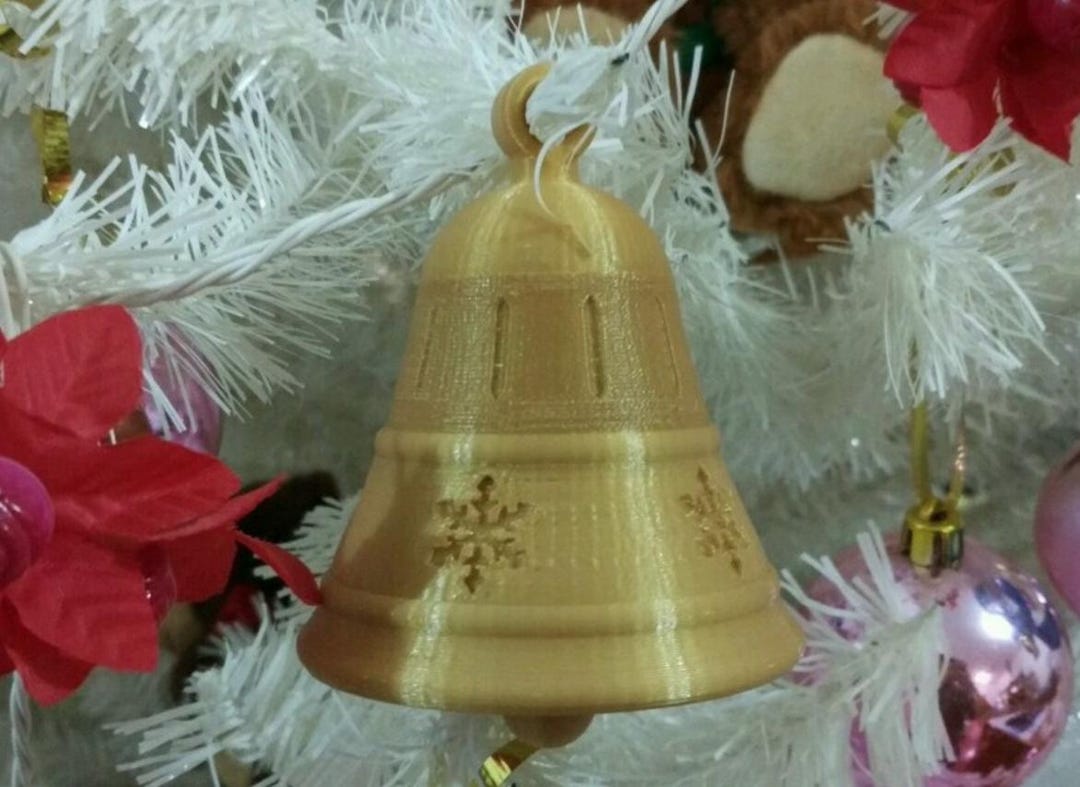 3D Christmas Bell STL File, 3D Christmas Bell for Christmas Tree ...