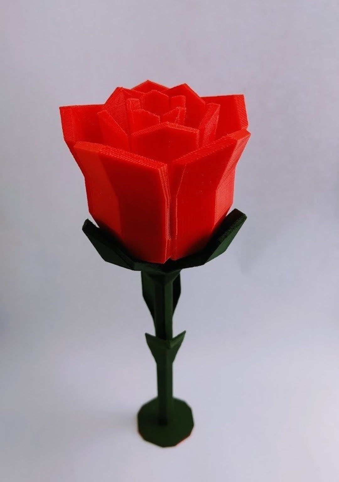 3D Low Poly Rose STL File, 3D Printing File, 3D Flowers Printing File ...