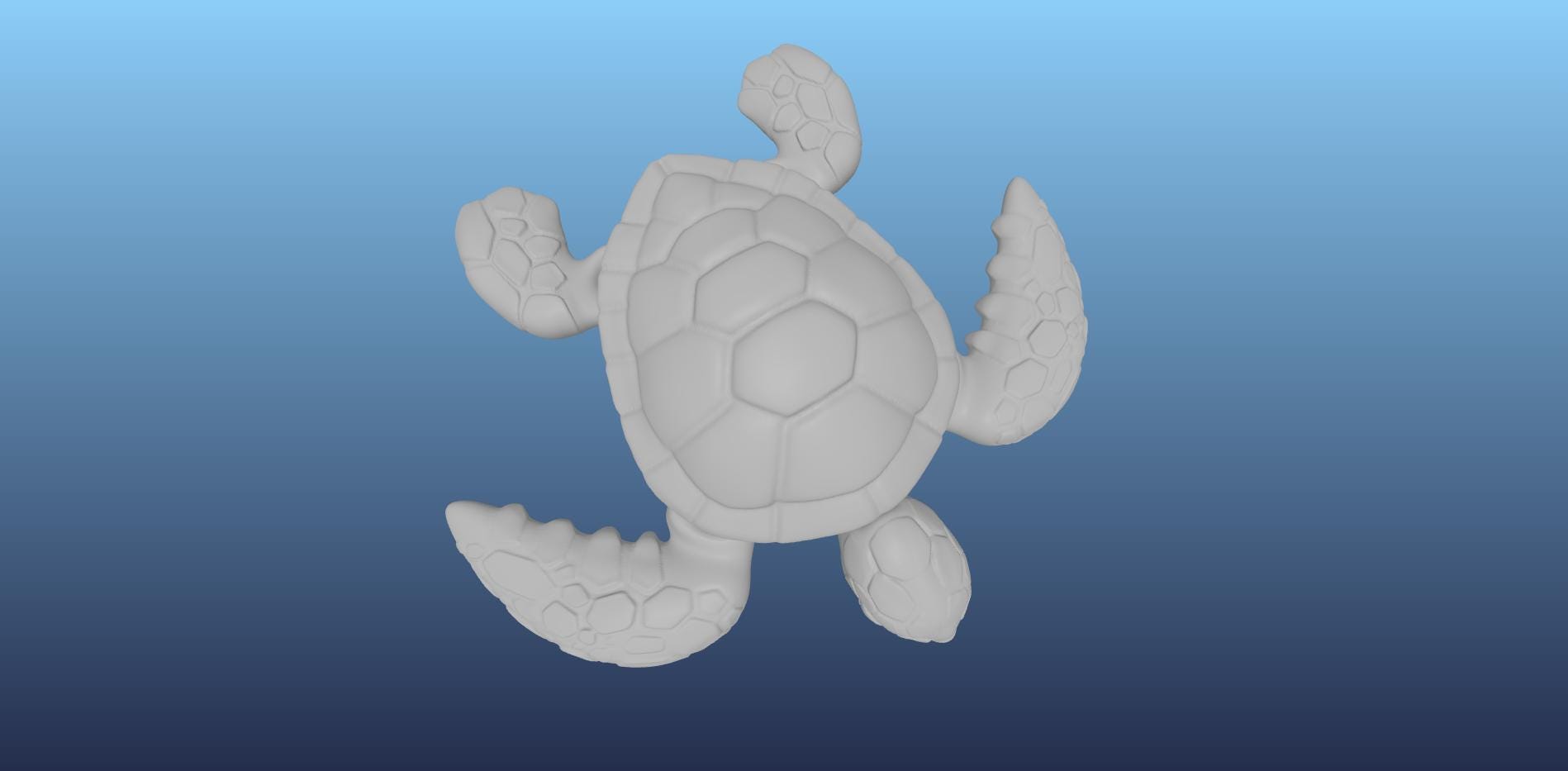 3D Flexible Sea Turtle STL, Cute Seat Turtle STL File, Caretta Caretta ...