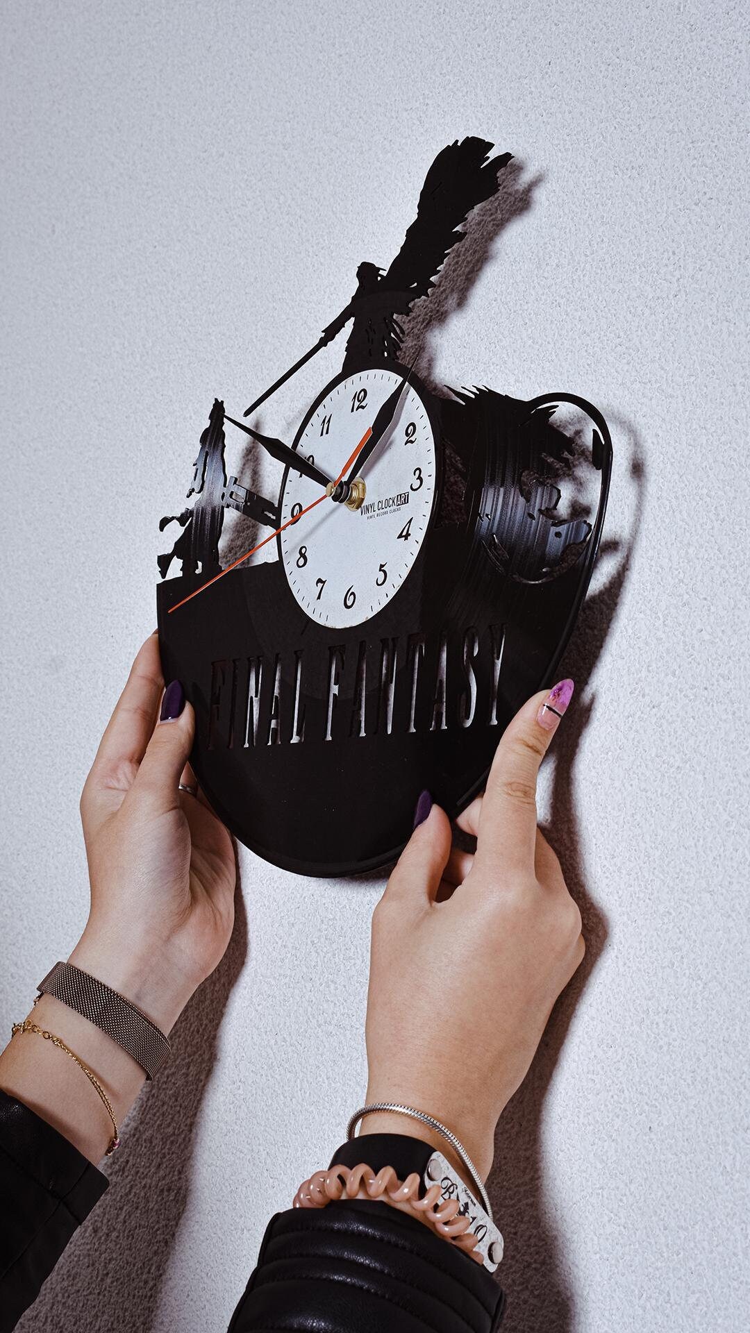 Final Fantasy Christmas Gifts, Vinyl Record Clock, Gaming Room ...