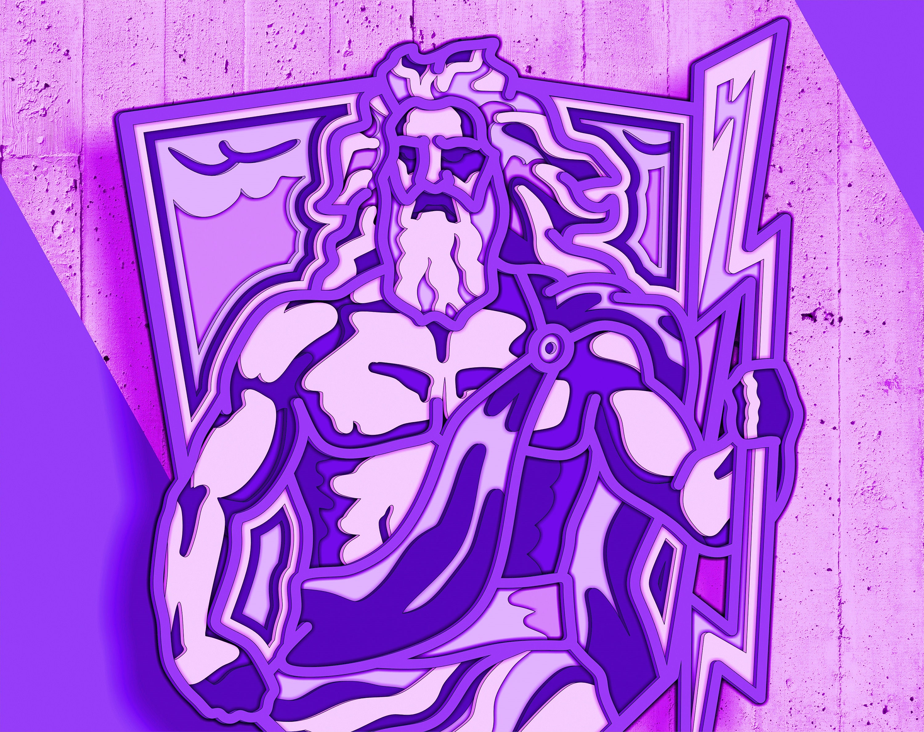 Zeus SVG, Greek Gods PNG, Mythology Svg, Ancient Greece Png, 3D Layered ...