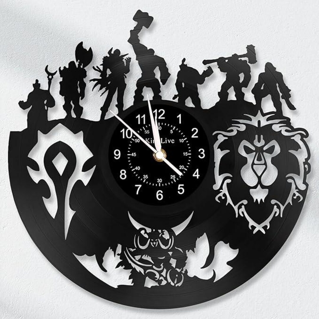 World of Warcraft Vinyl Record Clock, Christmas Gifts for Son, Gaming ...