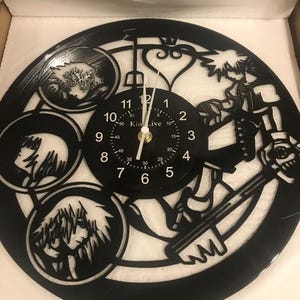 Kingdom Hearts Vinyl Record Clock, Game Lover Gift, Baby Room Wall Art ...