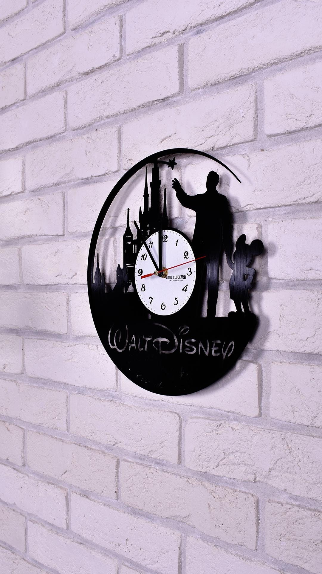 Disneyland Castle Vinyl Record Clock, Nursery Christmas Gift, Baby Room ...