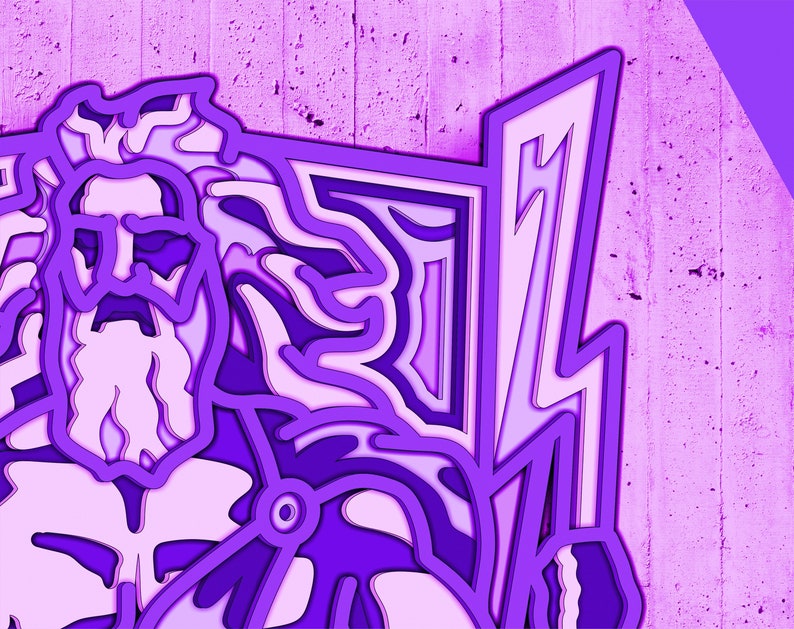 Zeus SVG, Greek Gods PNG, Mythology Svg, Ancient Greece Png, 3D Layered ...