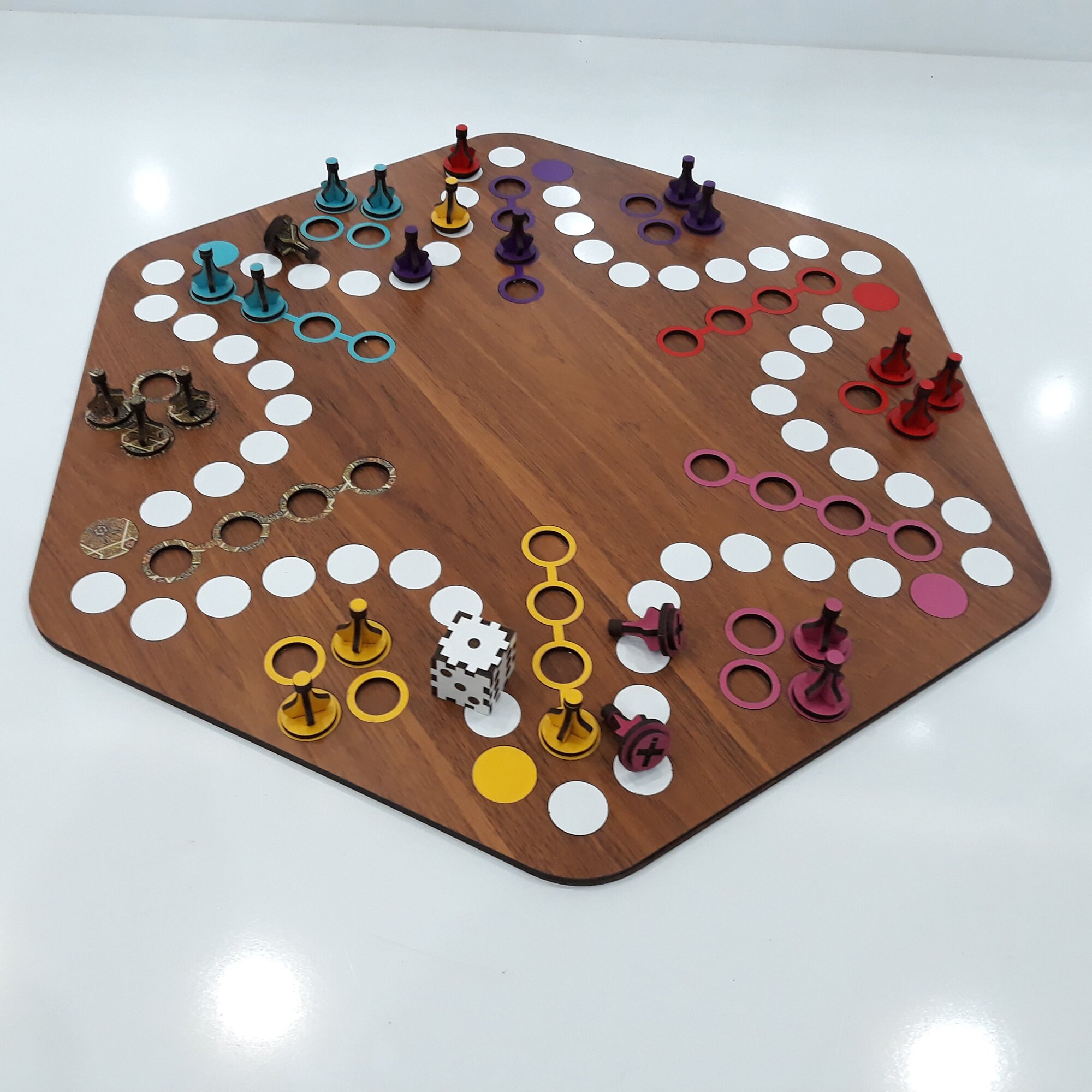 Ludo Board Game Laser Cut File, Ludo Board Game With Token SVG, Pachisi ...