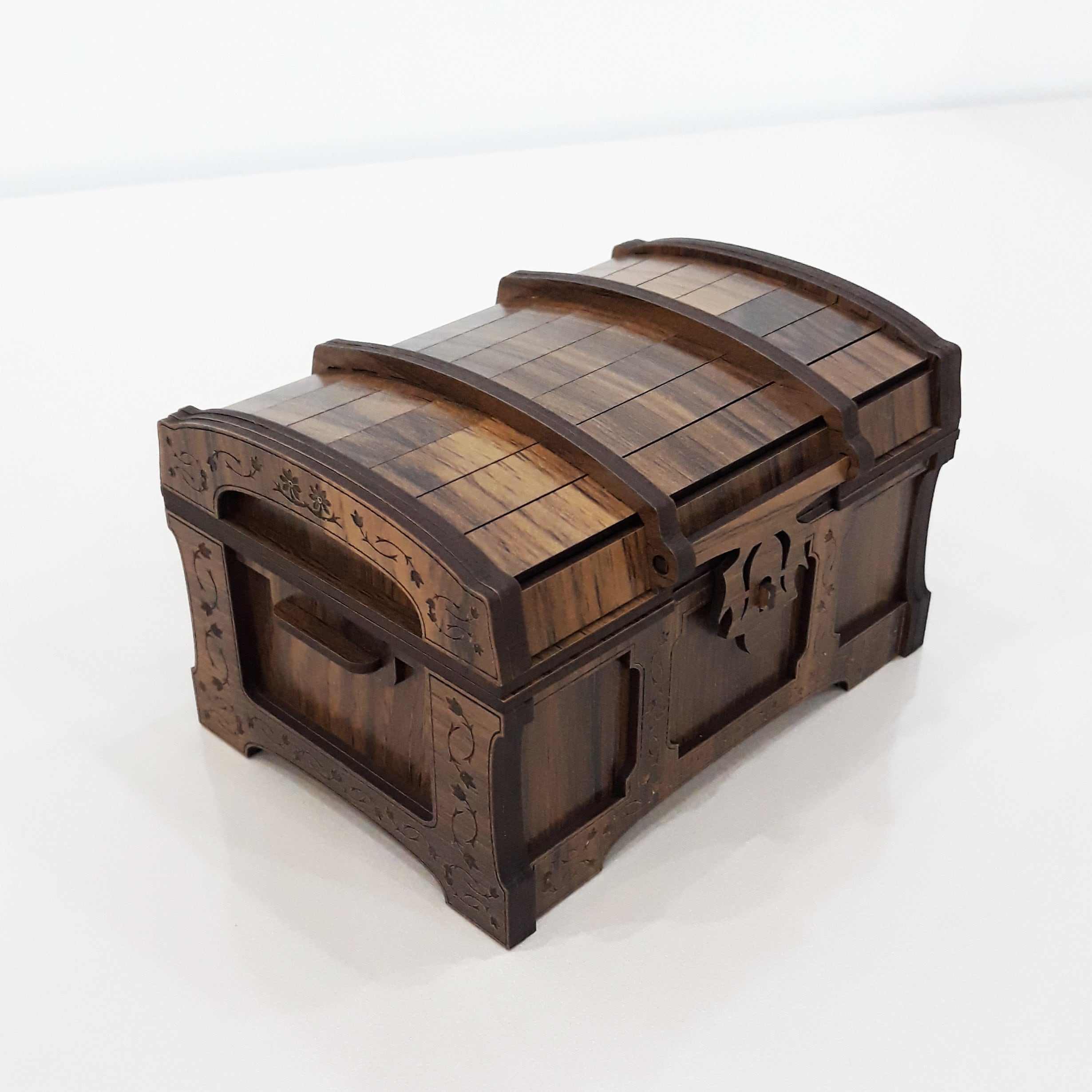 Treasure Chest Laser Cut File Wooden Chest SVG Ancient Chest Dxf ...