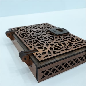 Laser Cut Jewelry Box With Sliding Lock File, 3mm, 1/8inch Box Svg Dxf ...