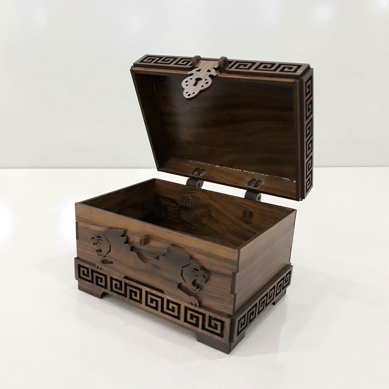 Treasure Chest Template Gift Box Laser Cut File 3mm 4mm 1/8inch Jewelry ...