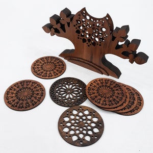 Montaña rusa en forma de árbol de madera cortada con láser archivo Svg ...