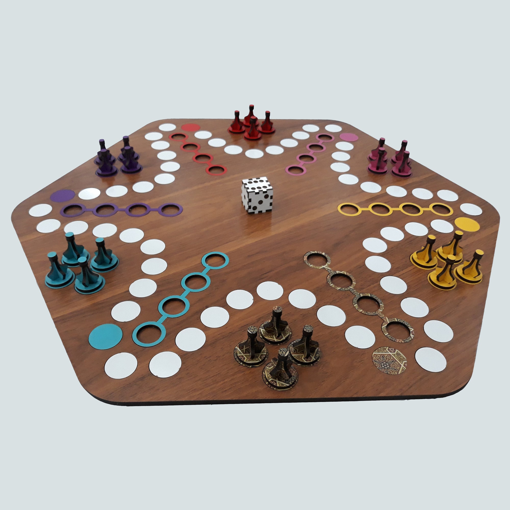 Ludo Board Game Laser Cut File, Ludo Board Game With Token SVG, Pachisi ...