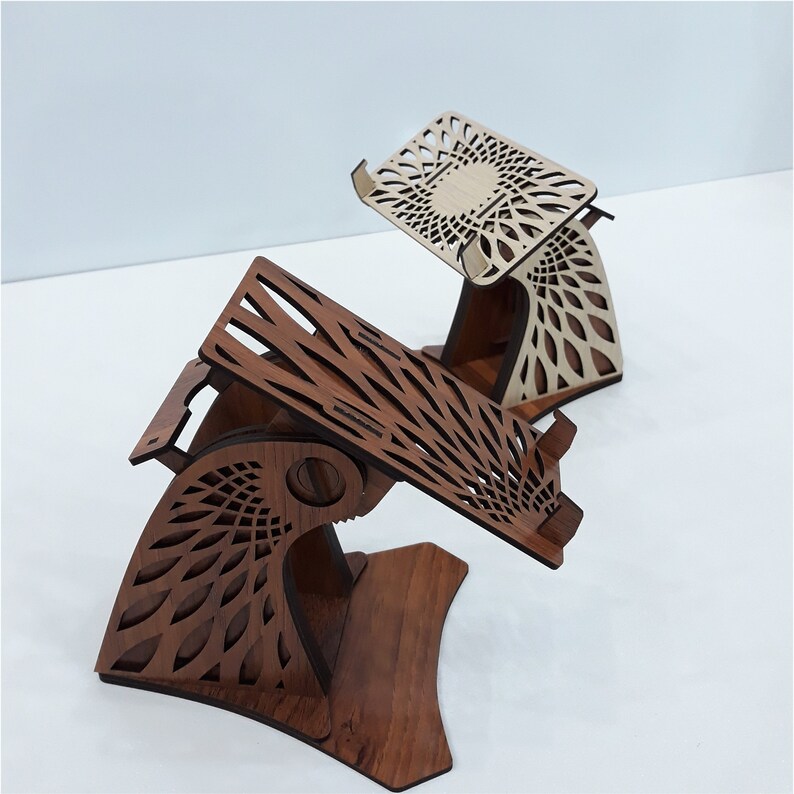 Laser Cut Wooden Phone Stand Files With Adjustable Angle, 3mm 1/8 Inch ...