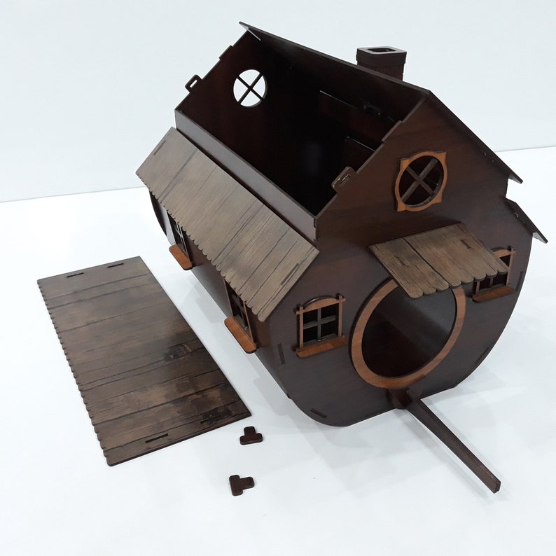 Wooden Bird House Laser Cut File 3mm 1/8inch, Bird House Svg Dxf Ai Cut ...