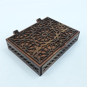 Laser Cut Gift Box With Sliding Lock in 2 Different Size, 3mm, 1/8inch ...