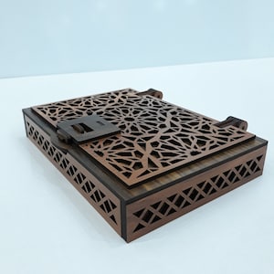 Laser Cut Jewelry Box With Sliding Lock File, 3mm, 1/8inch Box Svg Dxf ...