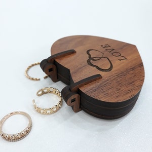 Wooden Ring Box Svg Dxf Ai, 3mm 1/8inch Laser Cut Ring Box File ...