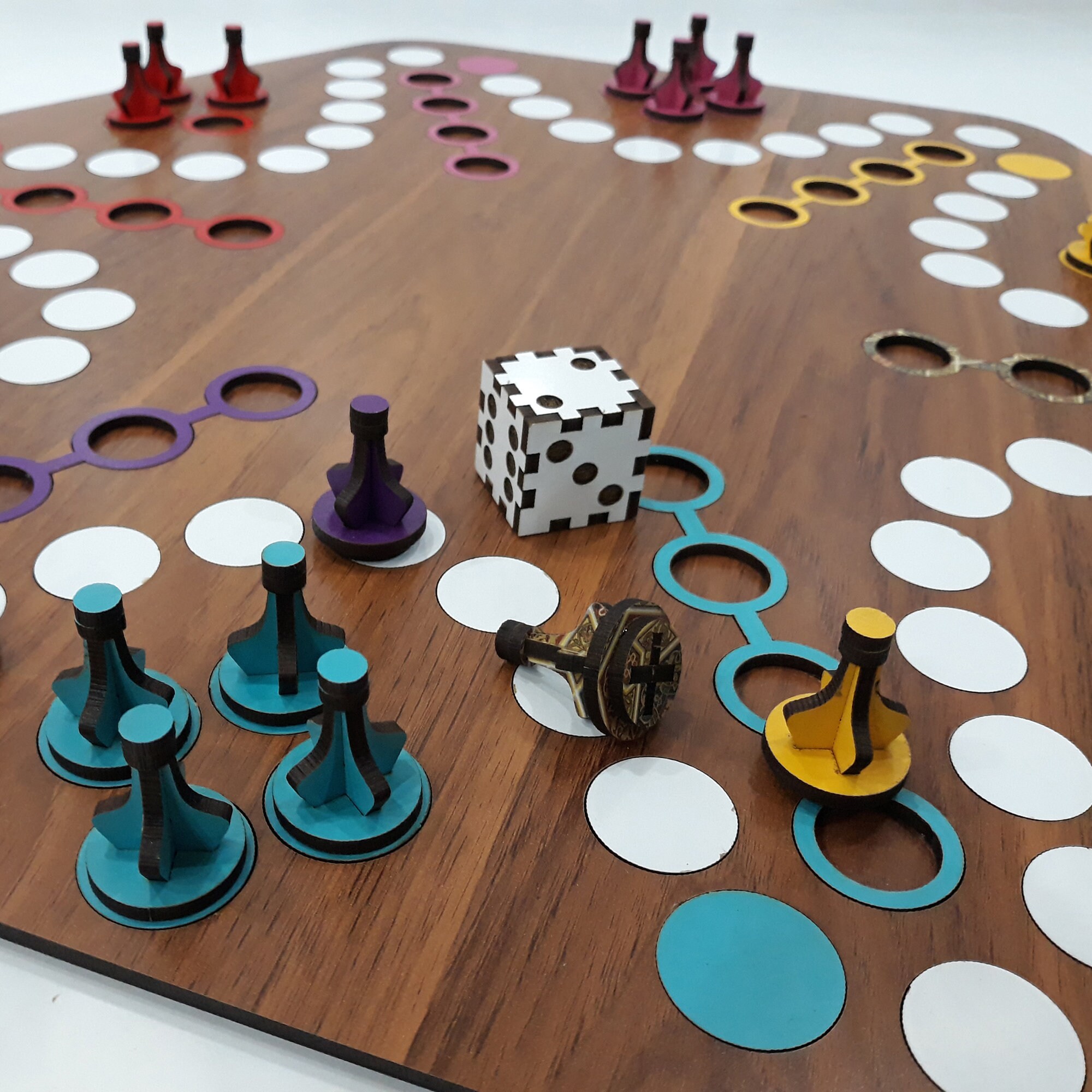 Ludo Board Game Laser Cut File, Ludo Board Game With Token SVG, Pachisi ...