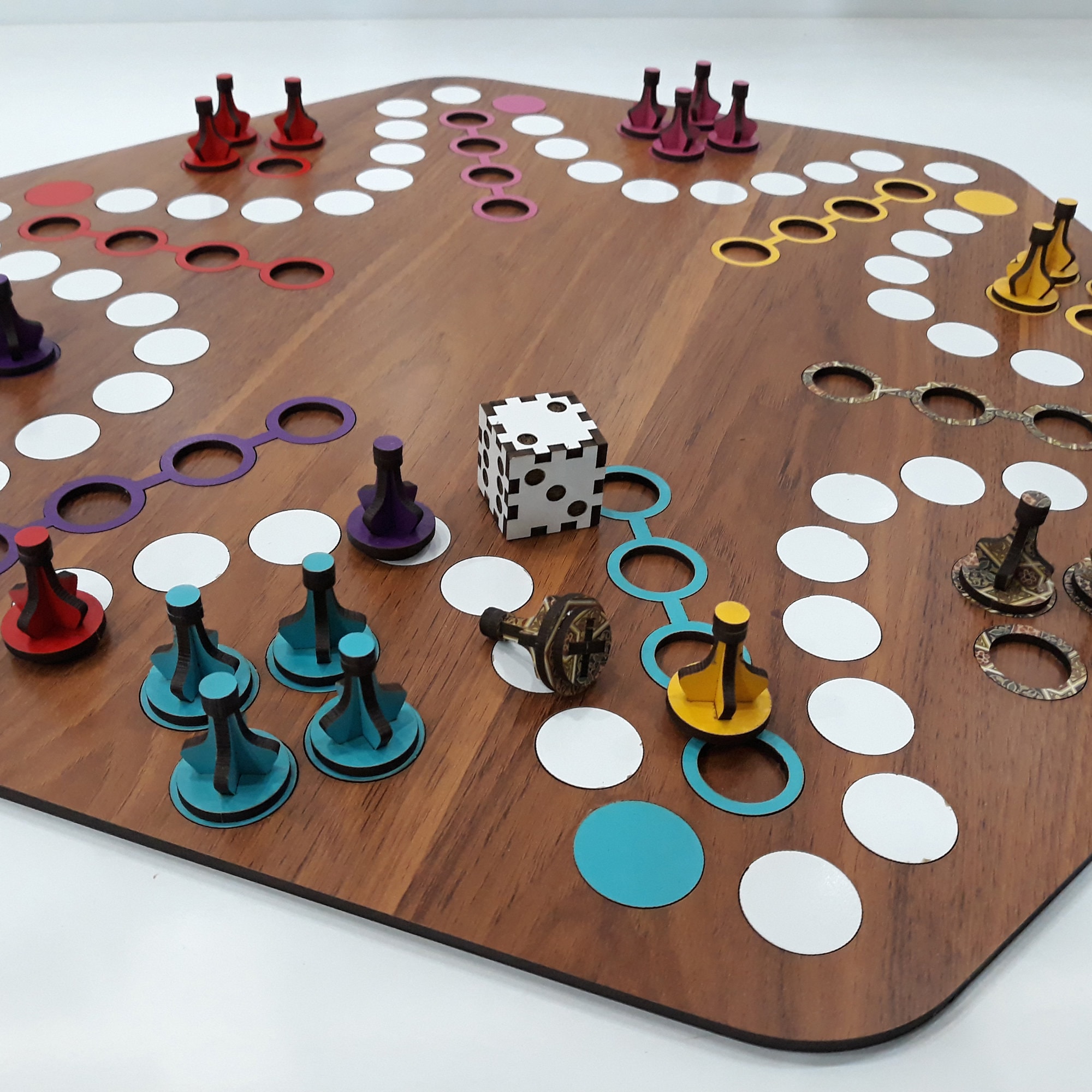 Ludo Board Game Laser Cut File, Ludo Board Game With Token SVG, Pachisi ...