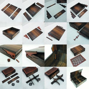 Wooden Gift Box Svg Dxf Ai, 3mm, 1/8 Inch Gift Box Cut File, Jewelry ...