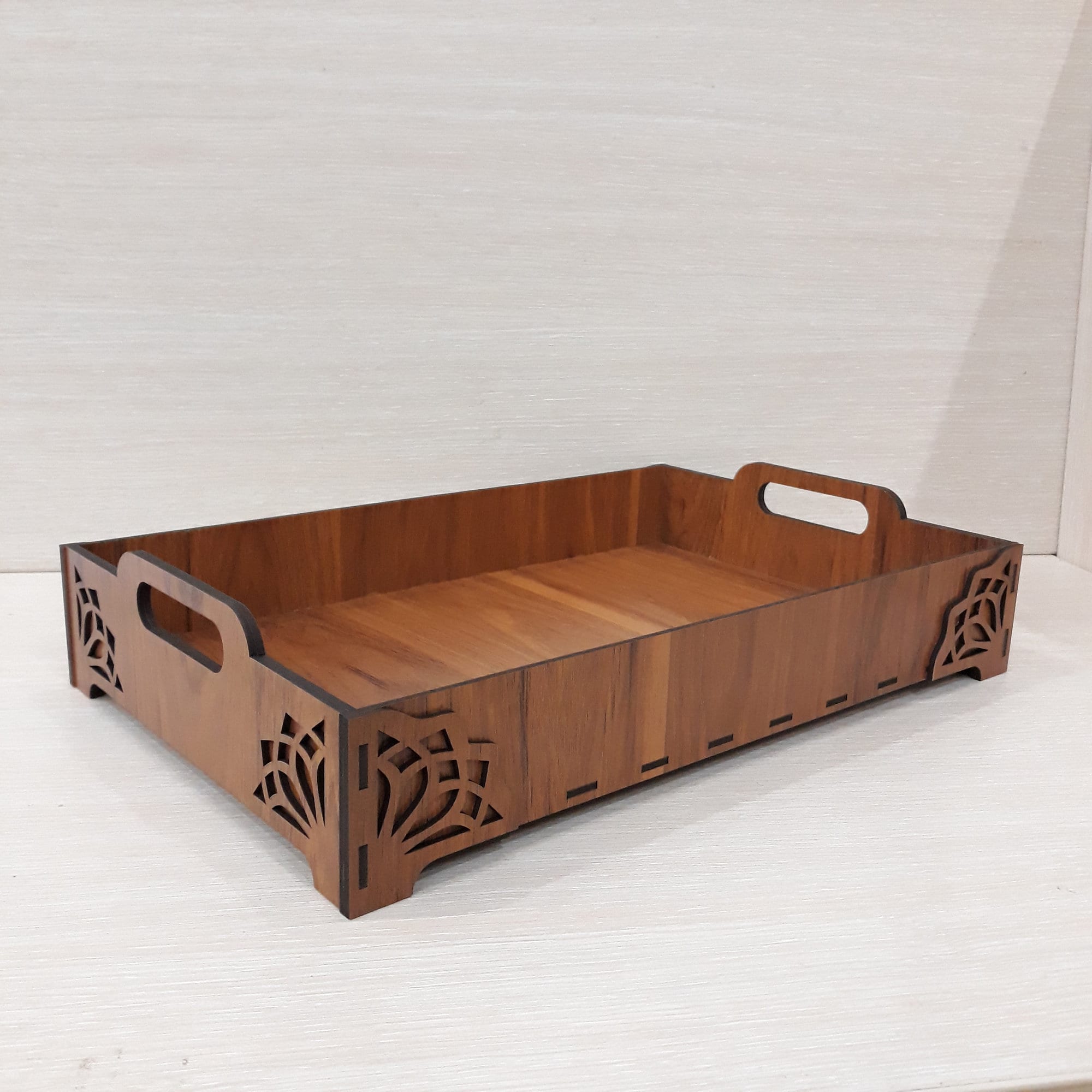 Laser Cut Wooden Flat Serving Tray Svg Dxf Files for 3mm, 4mm, 1/8 Inch ...