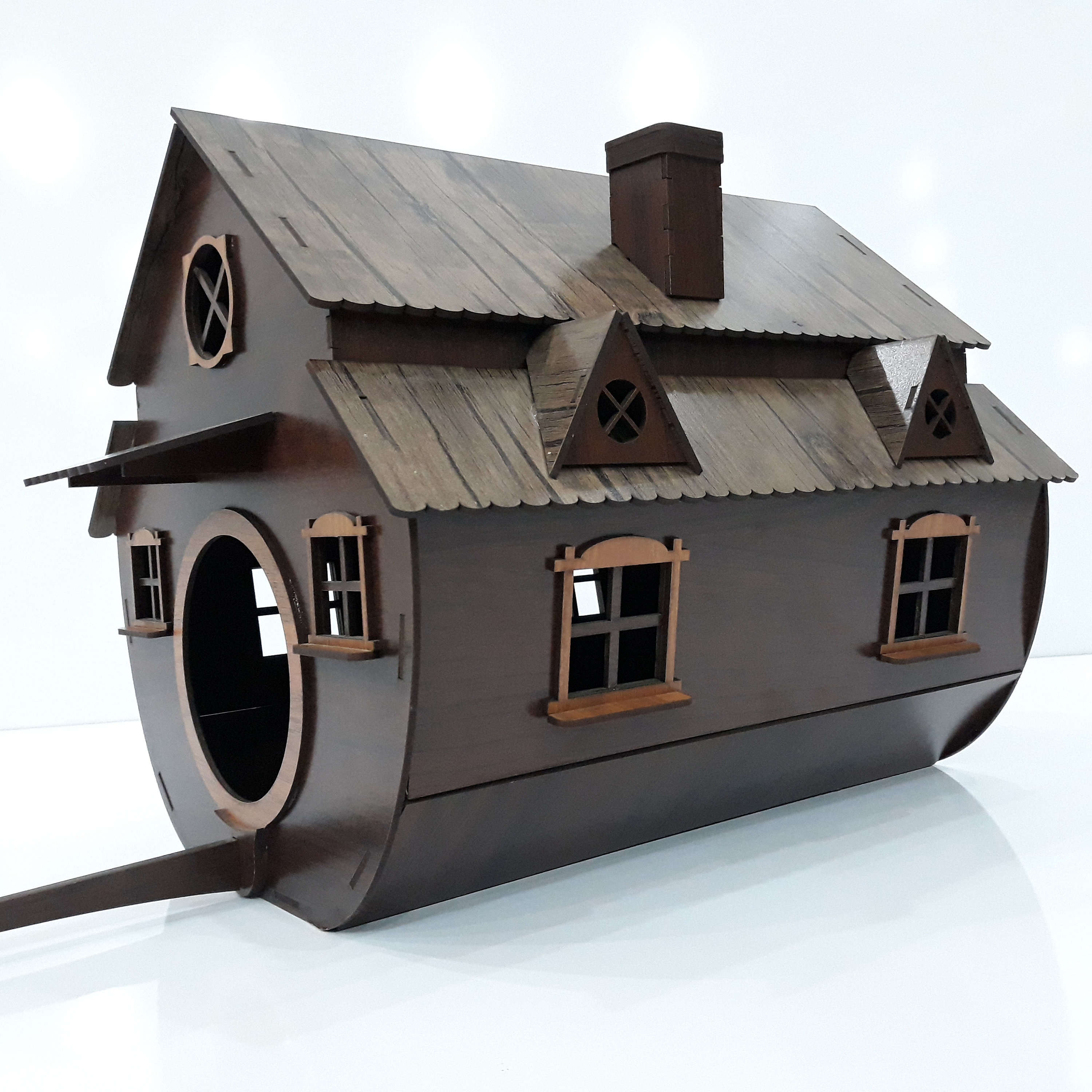 Wooden Bird House Laser Cut File 3mm 1/8inch, Bird House Svg Dxf Ai Cut ...