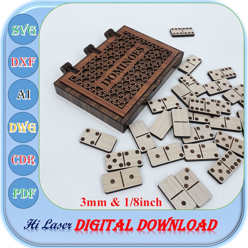 Dxf Dominos - Etsy UK