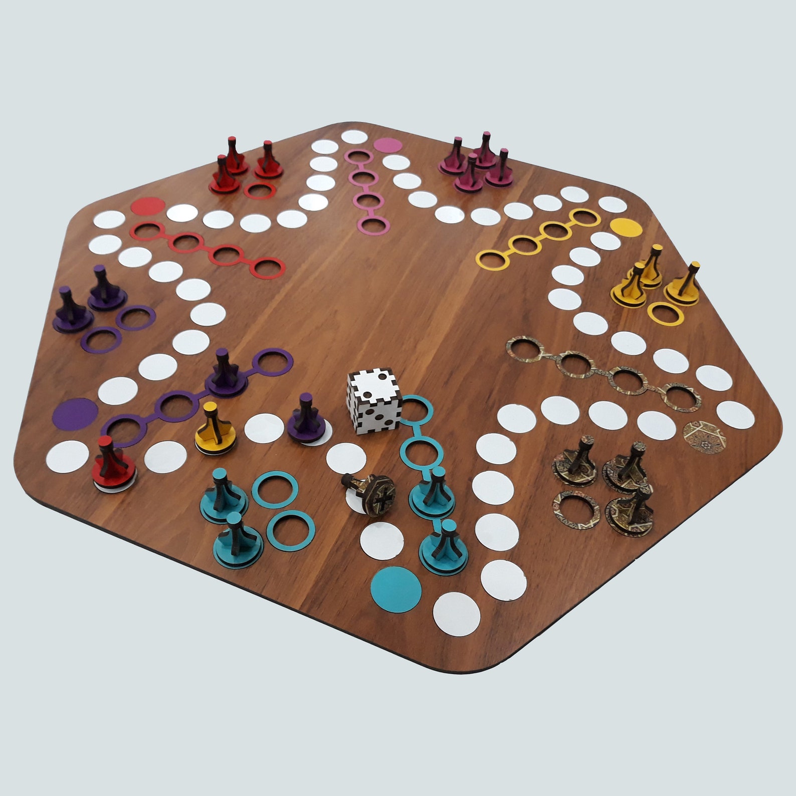 Ludo Board Game Laser Cut File, Ludo Board Game With Token SVG, Pachisi ...