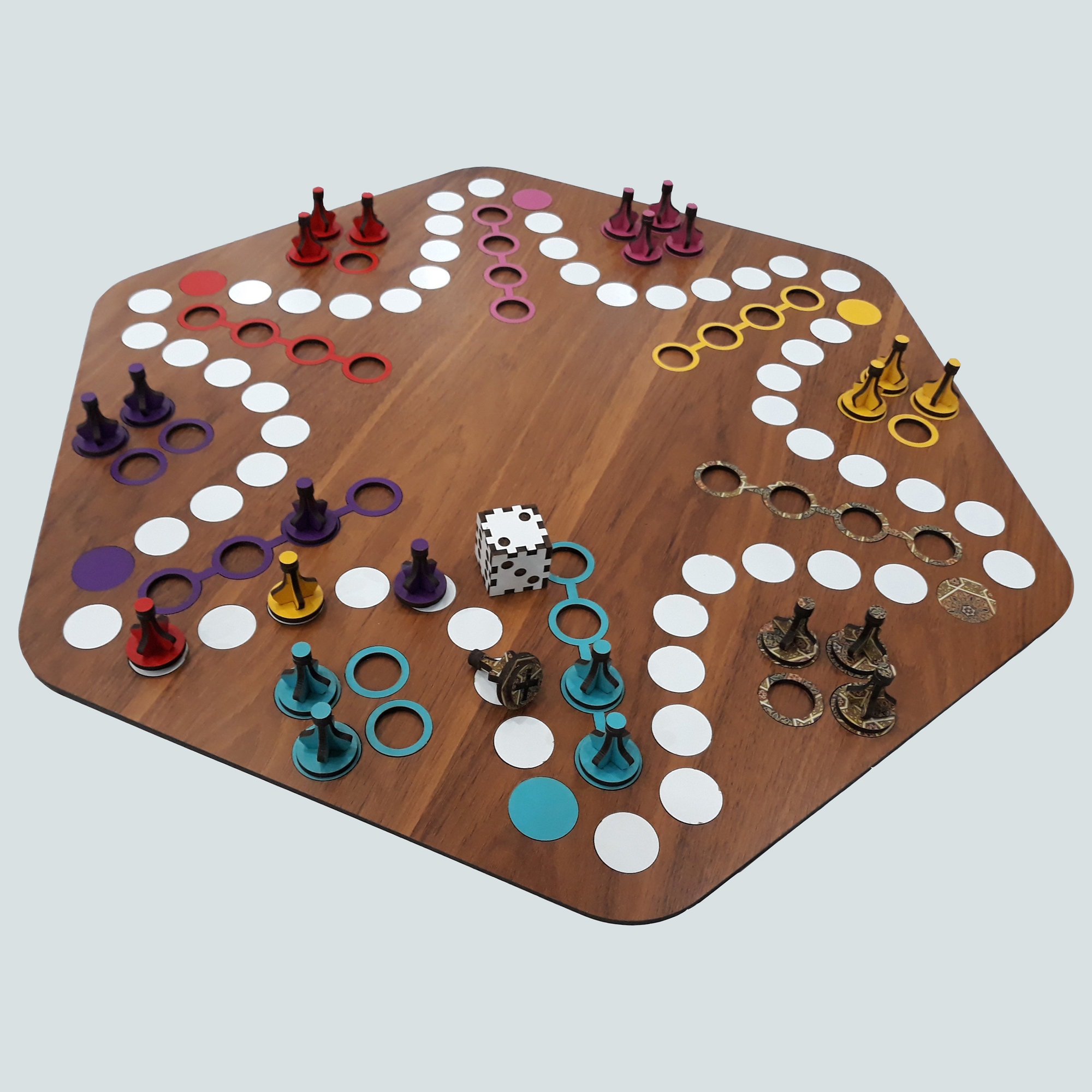 Ludo Board Game Laser Cut File, Ludo Board Game With Token SVG, Pachisi ...
