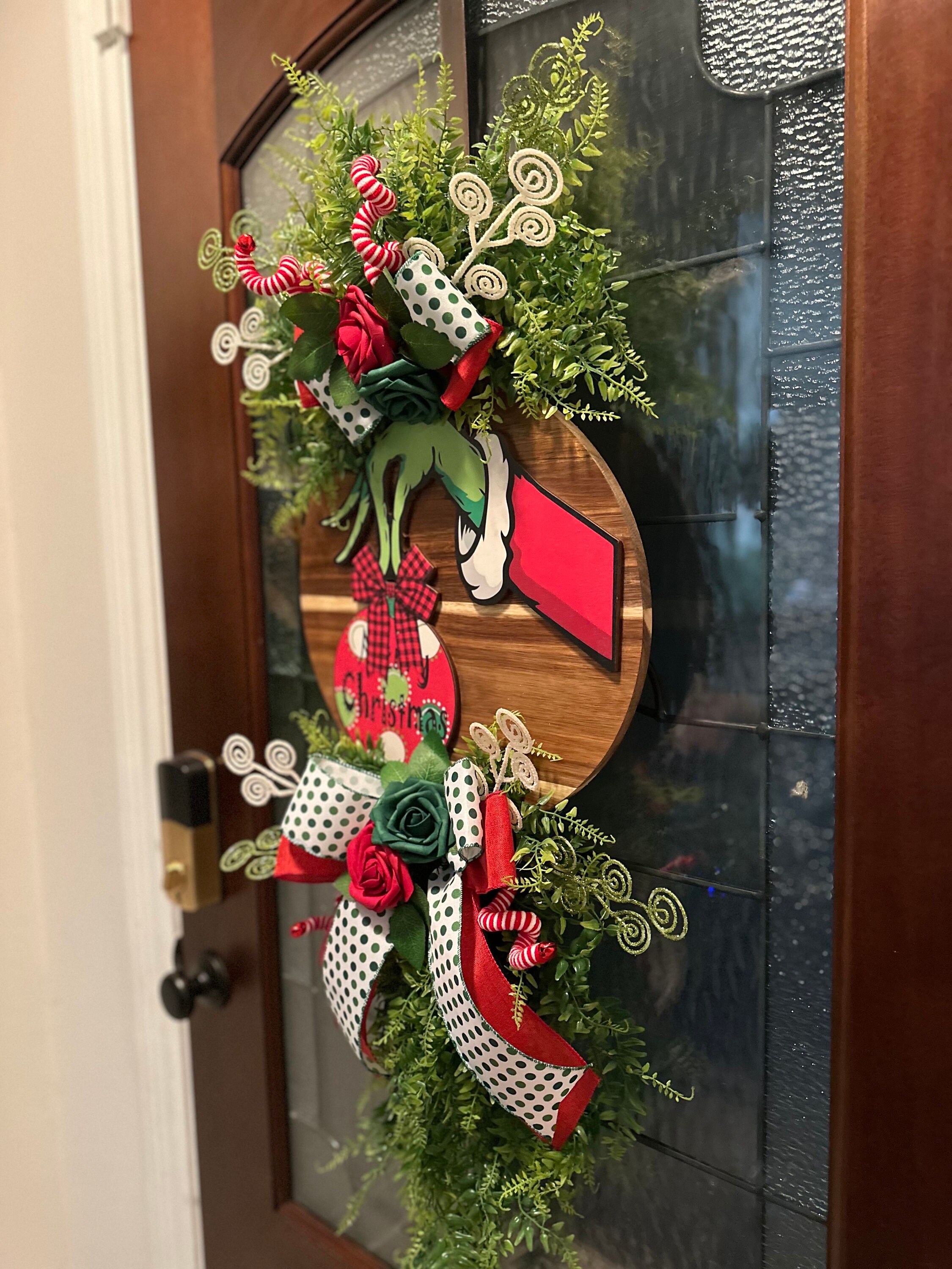 Grinch Swag Wreath Etsy