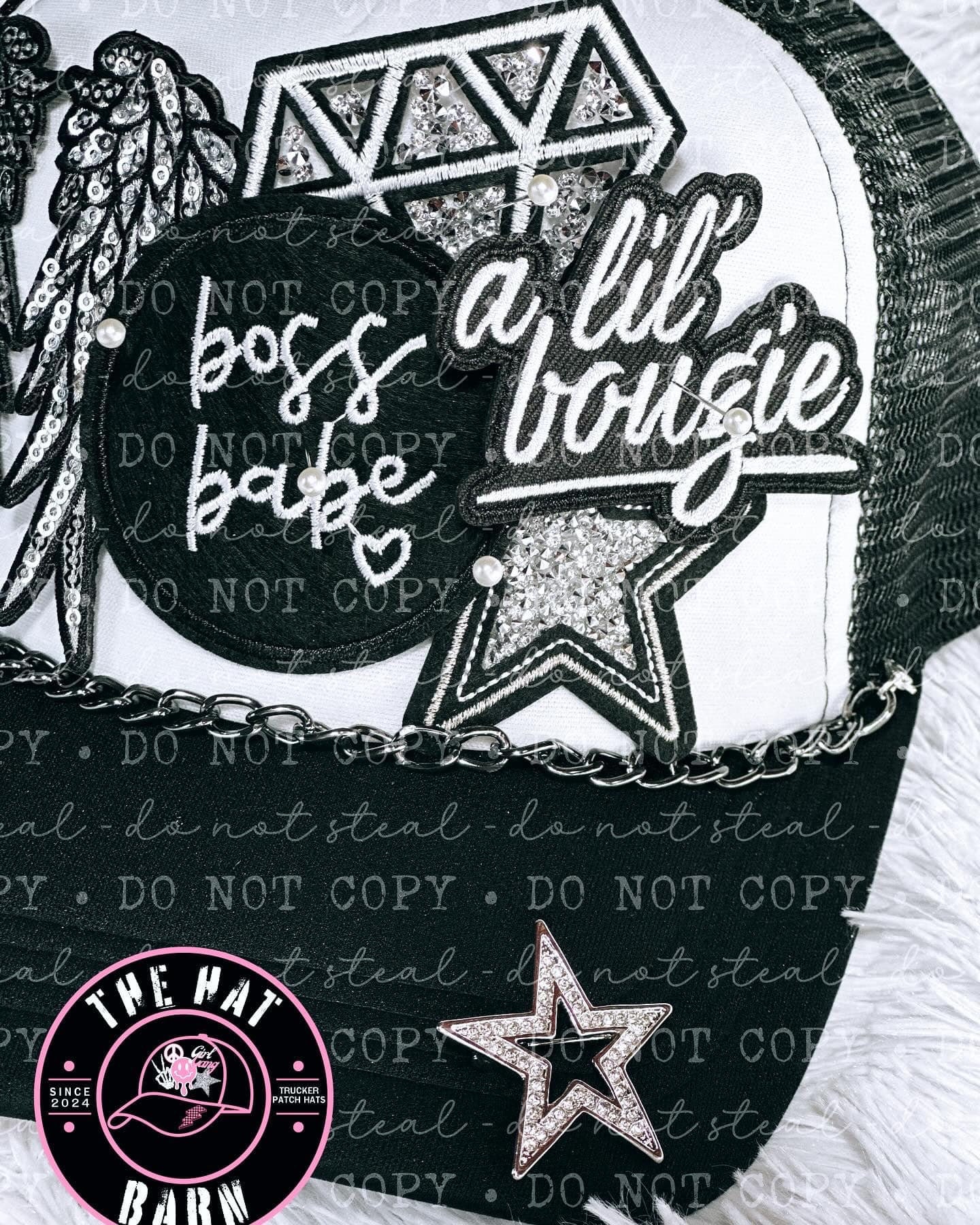 A Lil' Bougie BOSS BABE Trucker Hat Trucker Patch Hat, Iron Patches ...