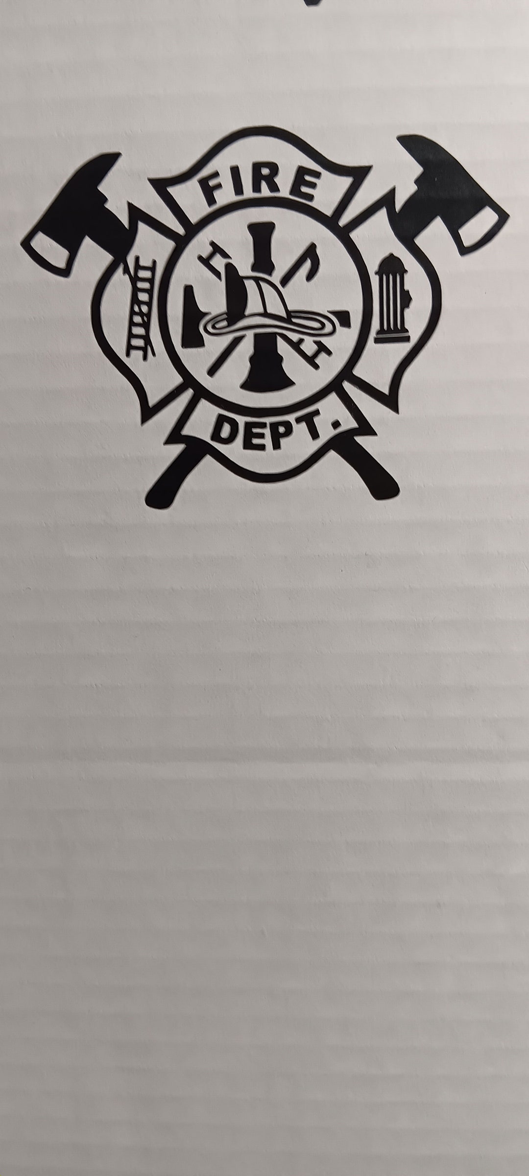 Fire Department Decal - Etsy