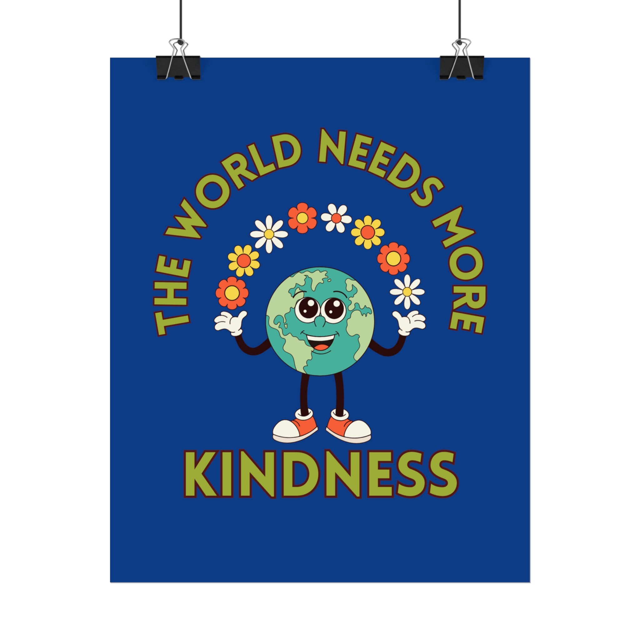 The World Needs More Kindess 8x10 Poster, Neurodiversity Affirming ...
