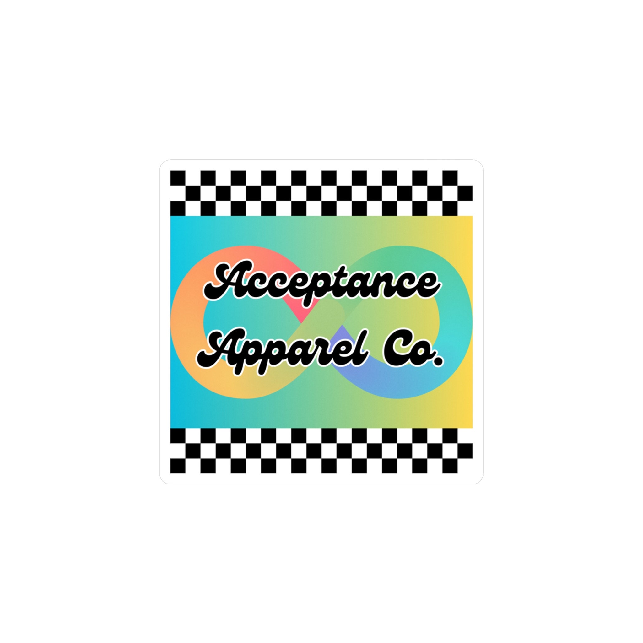 Acceptance Apparel Co. Logo Sticker, Neurodiversity Sticker, Autism ...