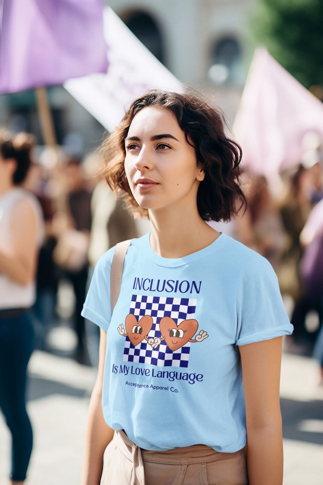Camiseta La inclusión es mi lenguaje del amor, camiseta que afirma la ...