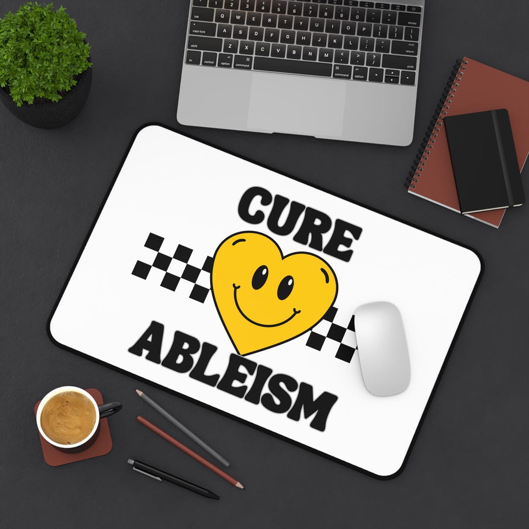 Cure Ableism Desk Mat, Autism Acceptance Desk Mat, SPED Desk Mat, SLP ...